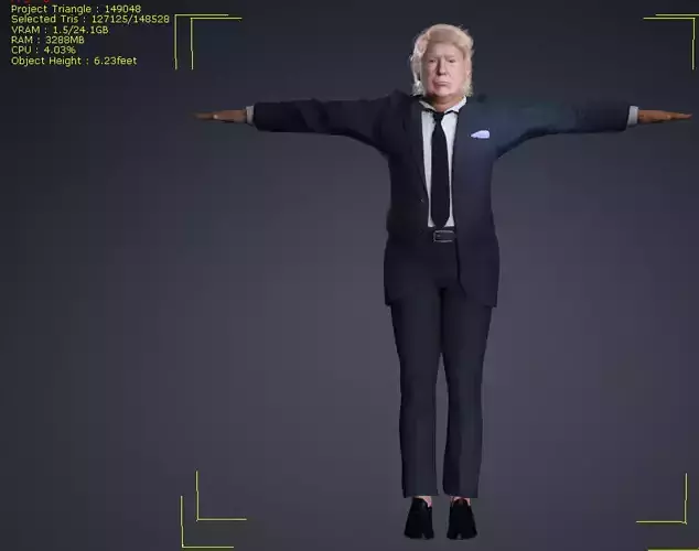 3D model Donald Trump VR / AR / low-poly | CGTrader