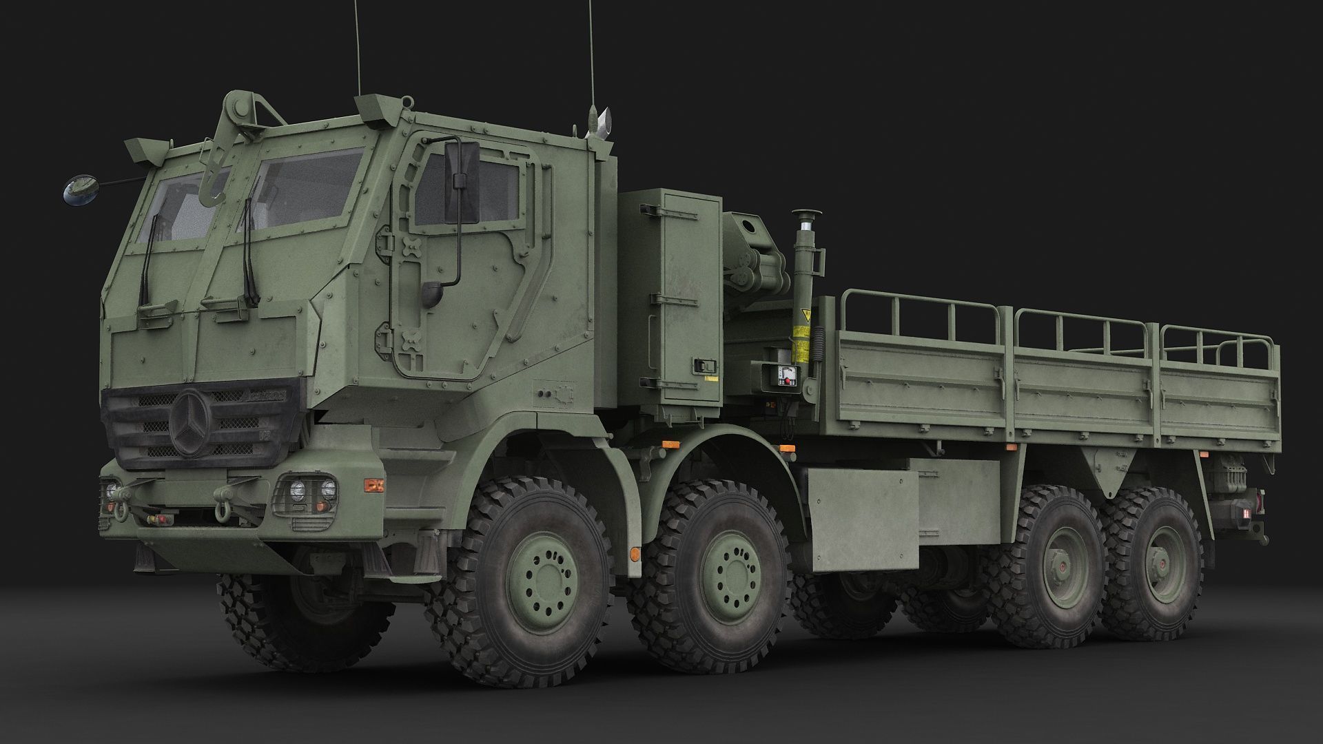 Mercedes-Benz Actros AHSVS cargo truck 3D model | CGTrader