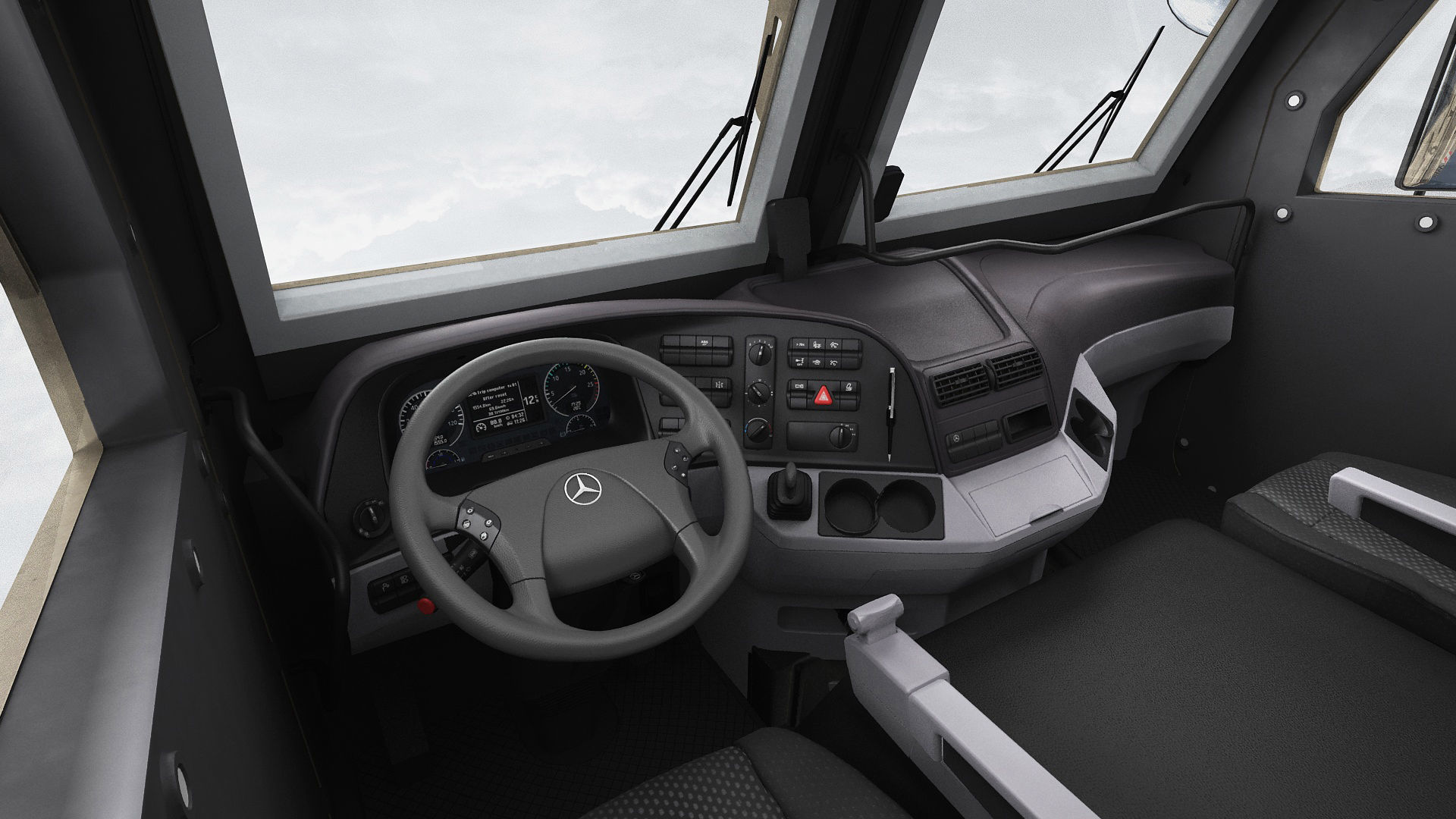 Mercedes-Benz Actros AHSVS cargo truck 3D model | CGTrader