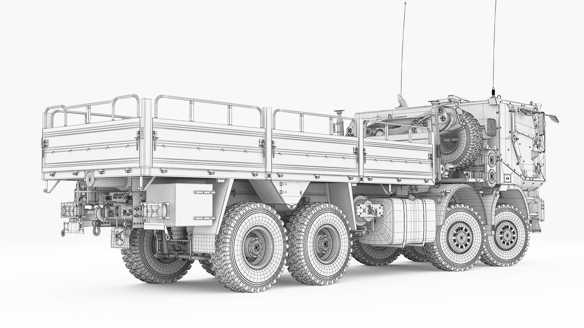 Mercedes-Benz Actros AHSVS cargo truck 3D model | CGTrader