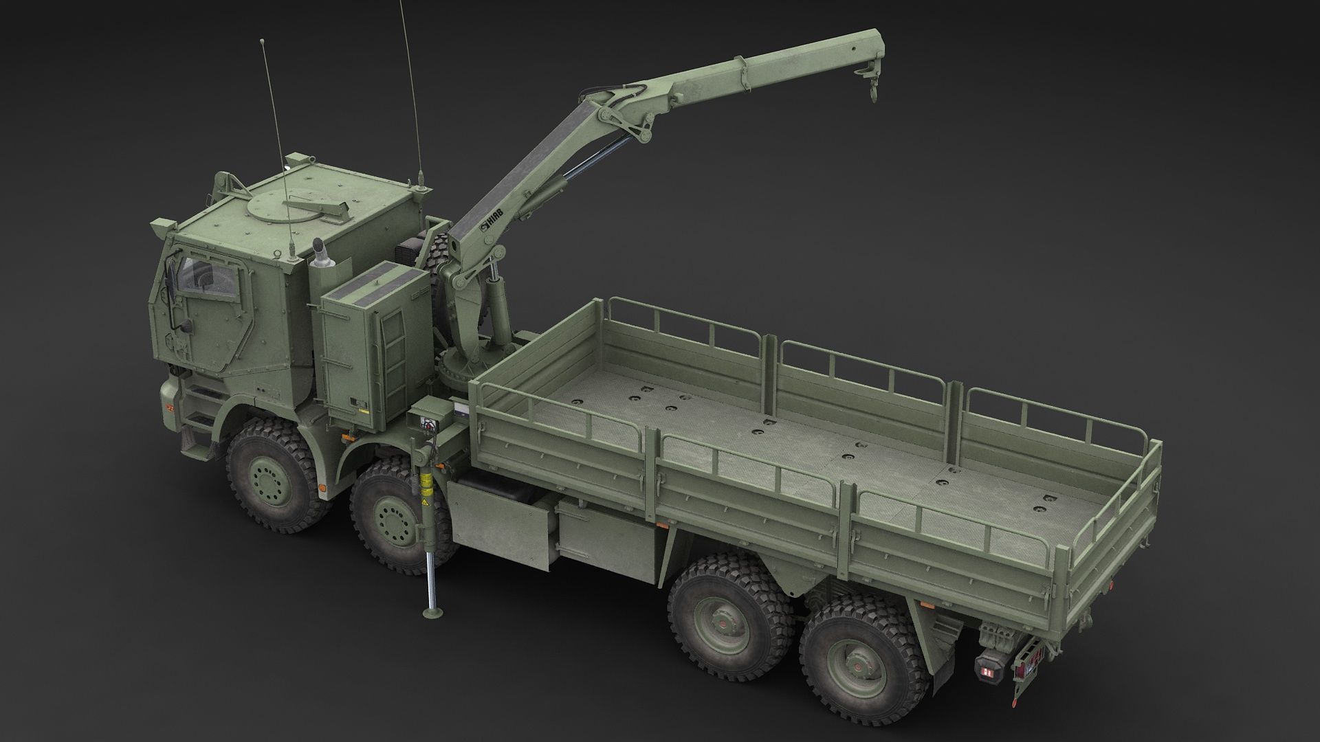 Mercedes-Benz Actros AHSVS cargo truck 3D model | CGTrader