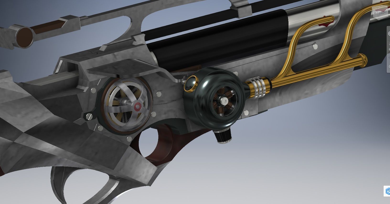 Emily Kaldwin Fully Upgraded Pistol Cosplay Prop 3D model 3D printable ...