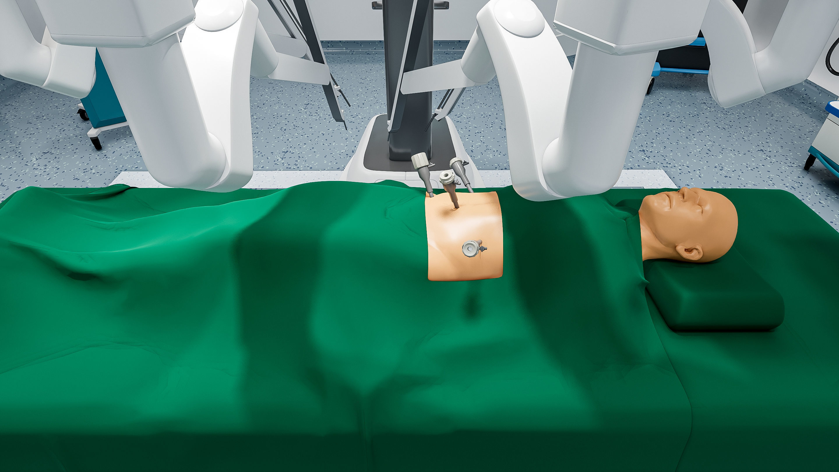 Hospital Robotic operating room 3D model | CGTrader