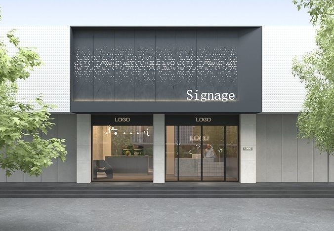 Signage 3D model | CGTrader