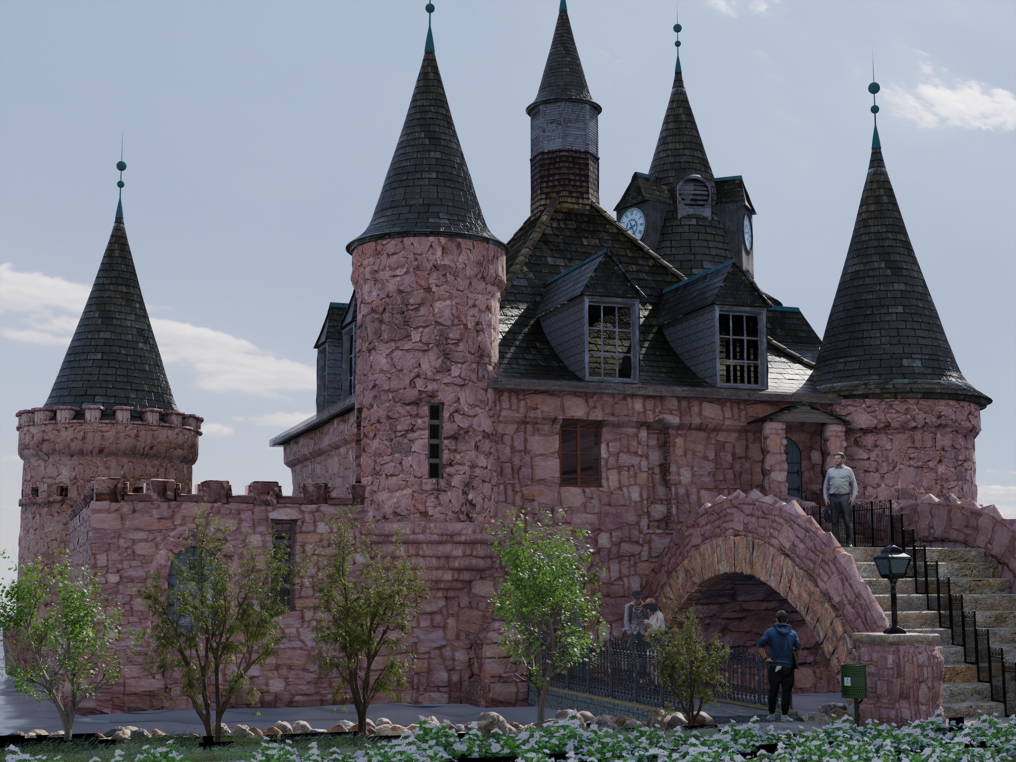 IRISH CASTLE free 3D model | CGTrader