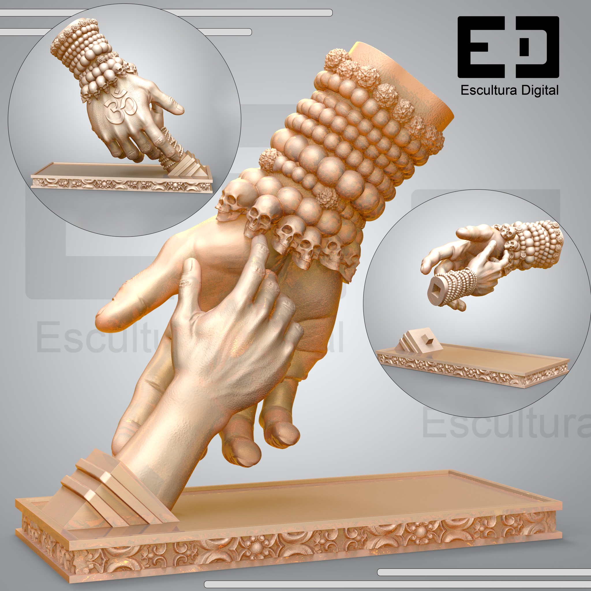 Hand of God - Mano de dios 3D model 3D printable | CGTrader