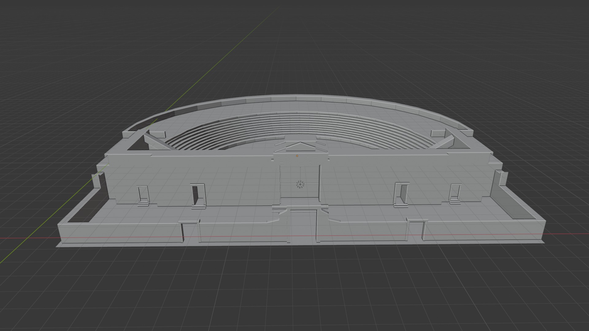 Old Roman Theatre free 3D model | CGTrader