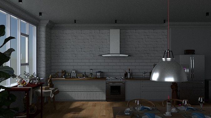 laos Kitchen Concept 3D model | CGTrader