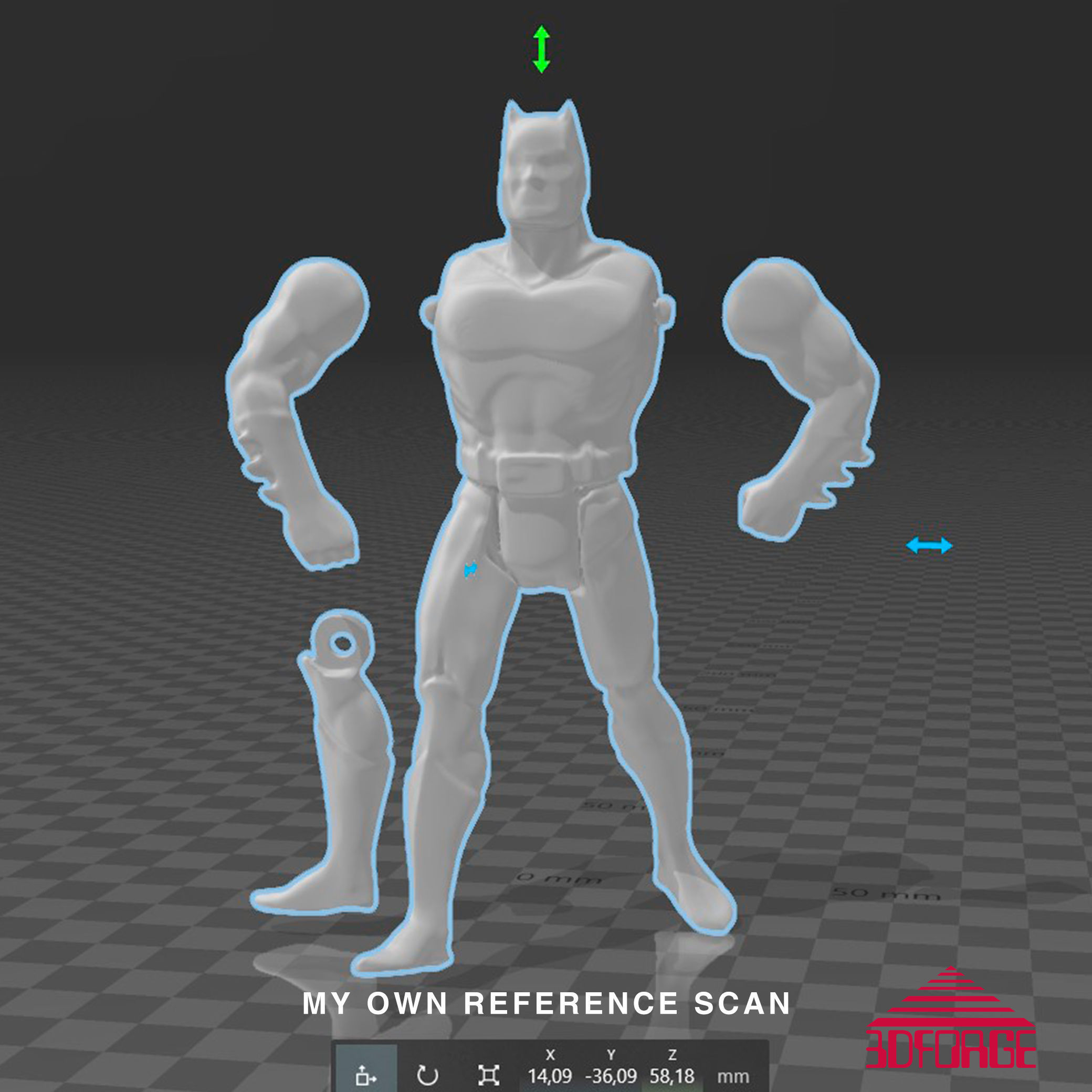 BATMAN SUPER POWERS ULTIMATE -NOT A FIGURE SCAN- 3D model 3D printable ...