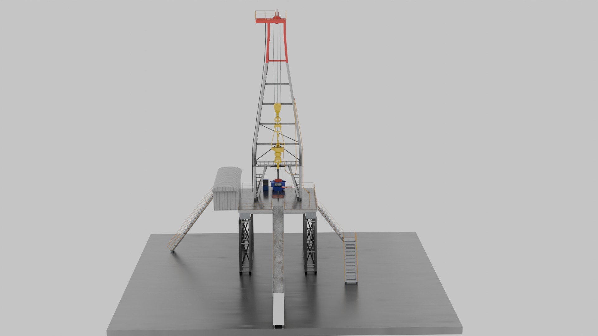 3D model oil and gas land rig VR / AR / low-poly | CGTrader