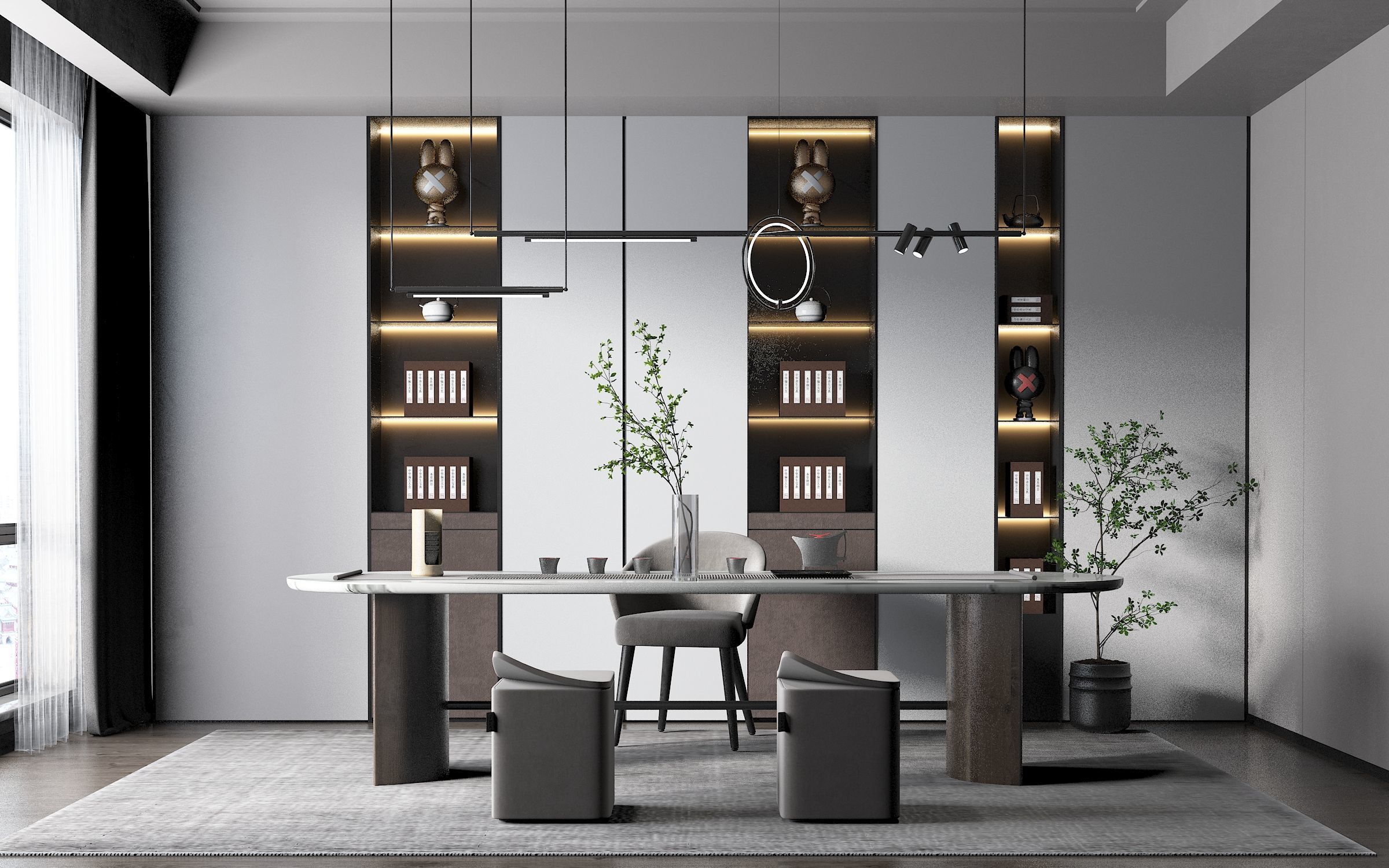 Reading room free 3D model | CGTrader