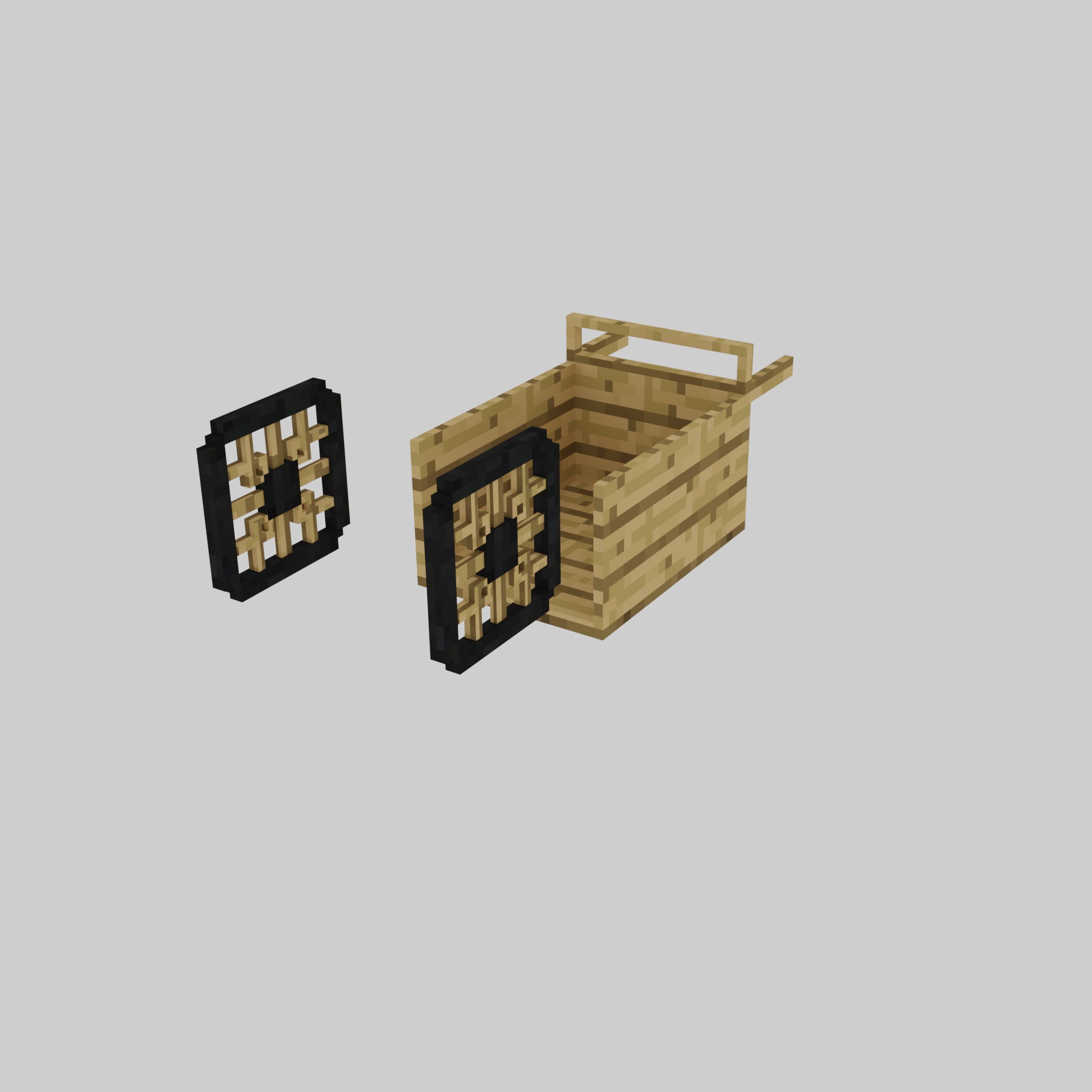 Minecraft Cart free VR / AR / low-poly 3D model | CGTrader