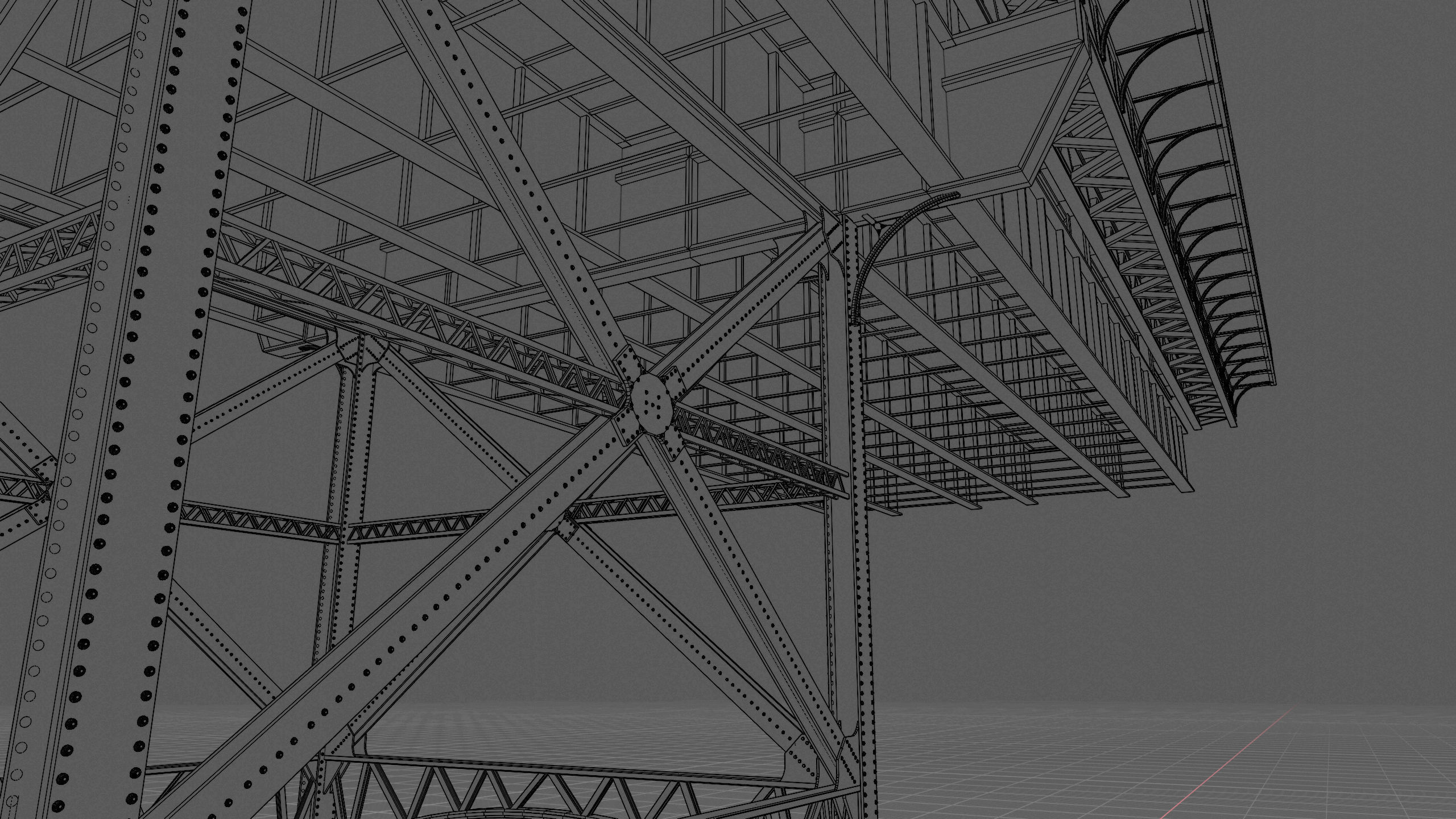Modular Steel Bridge Kitbash - Blender UE5 3D model | CGTrader