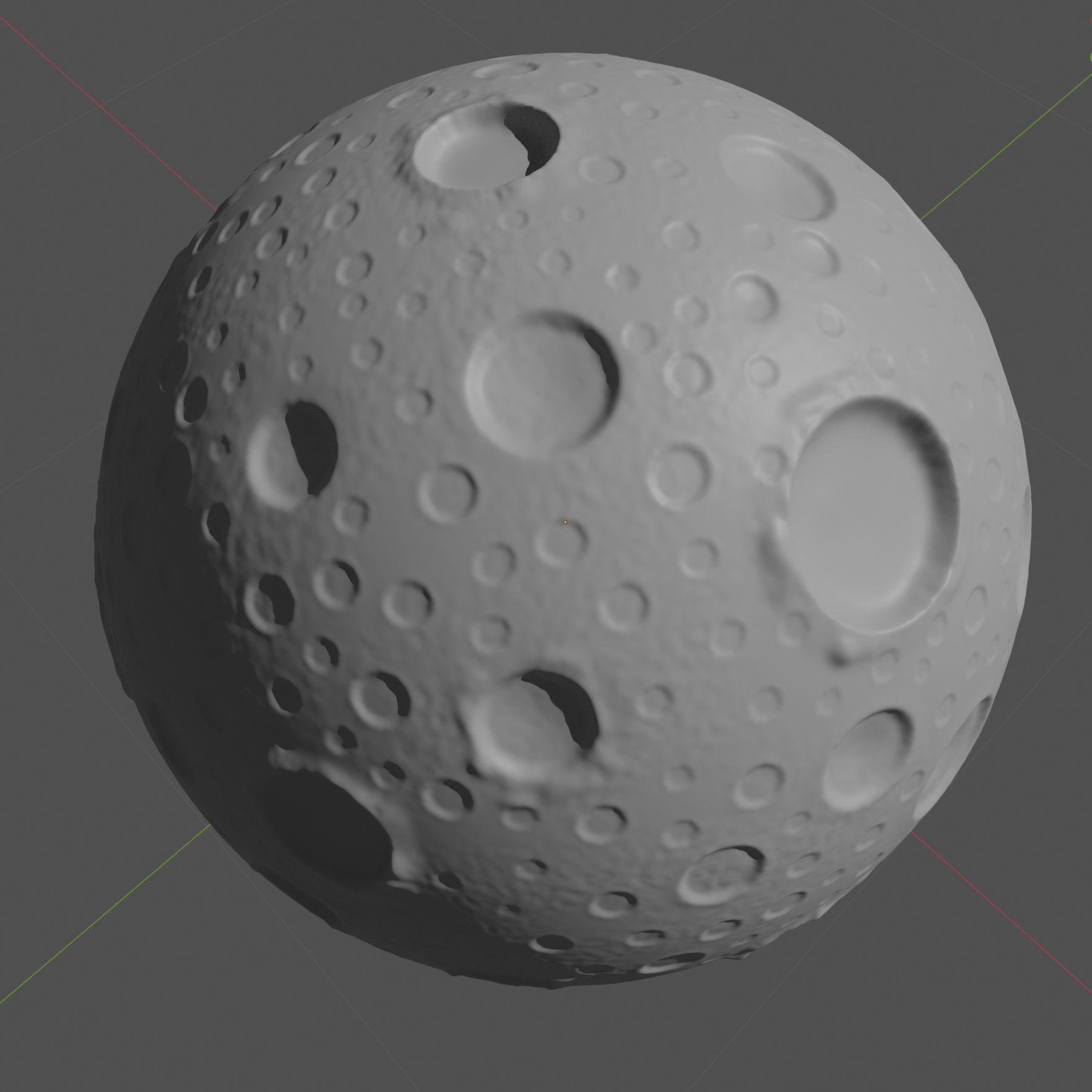 Moon With Craters Free 3d Model Cgtrader