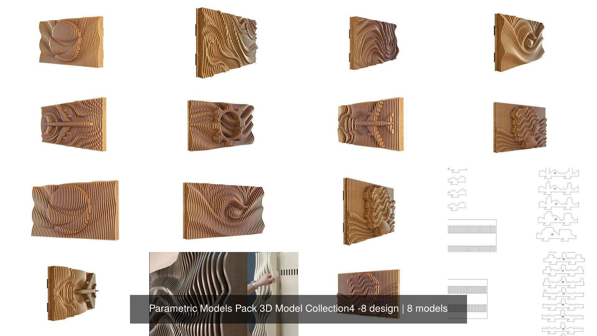 Parametric Models Pack 3D Model Collection4 -8 design | CGTrader