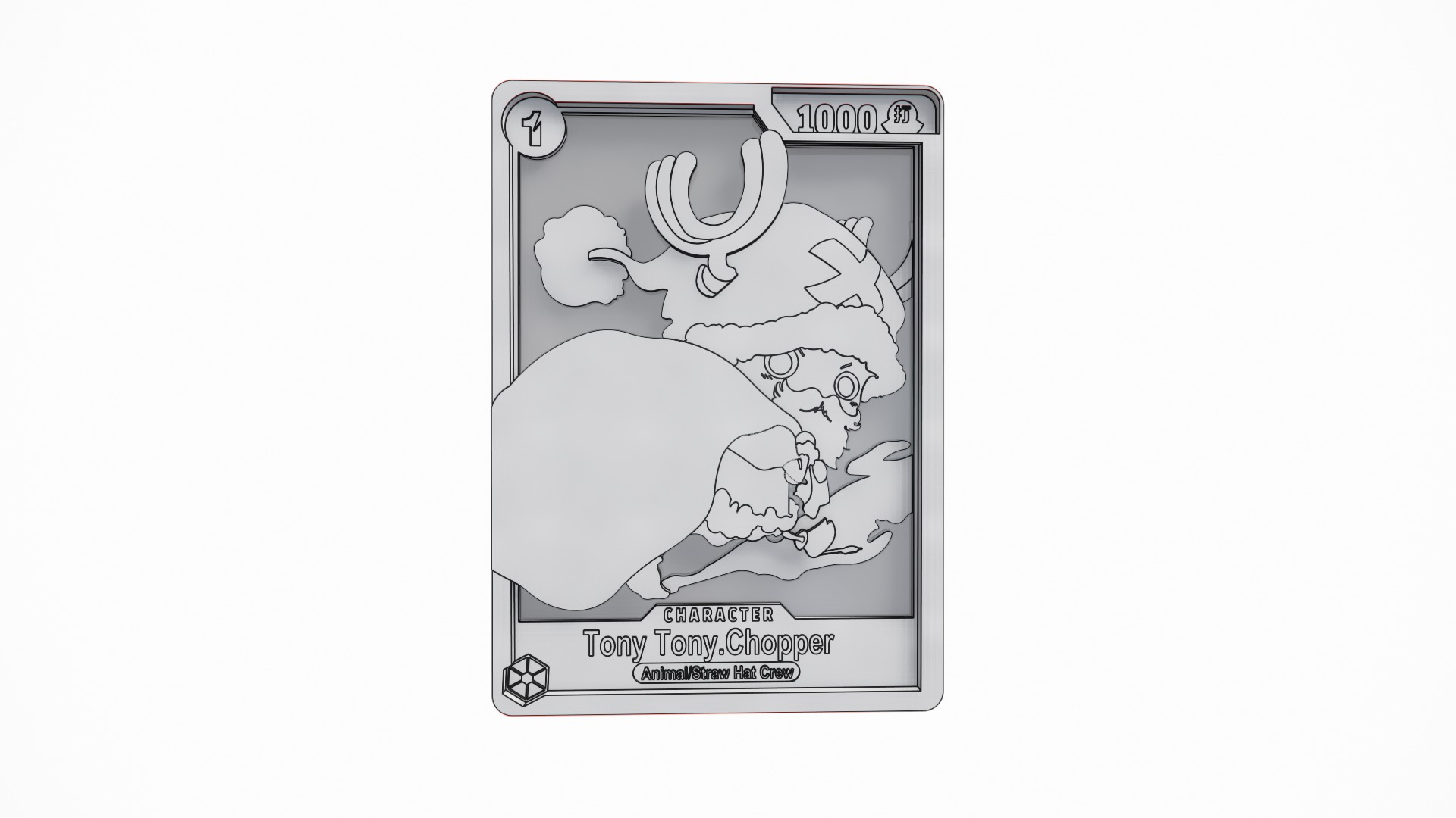 ONE PIECE TONY CHOPPER SANTA ST01-006 3D CARD 3D model | CGTrader