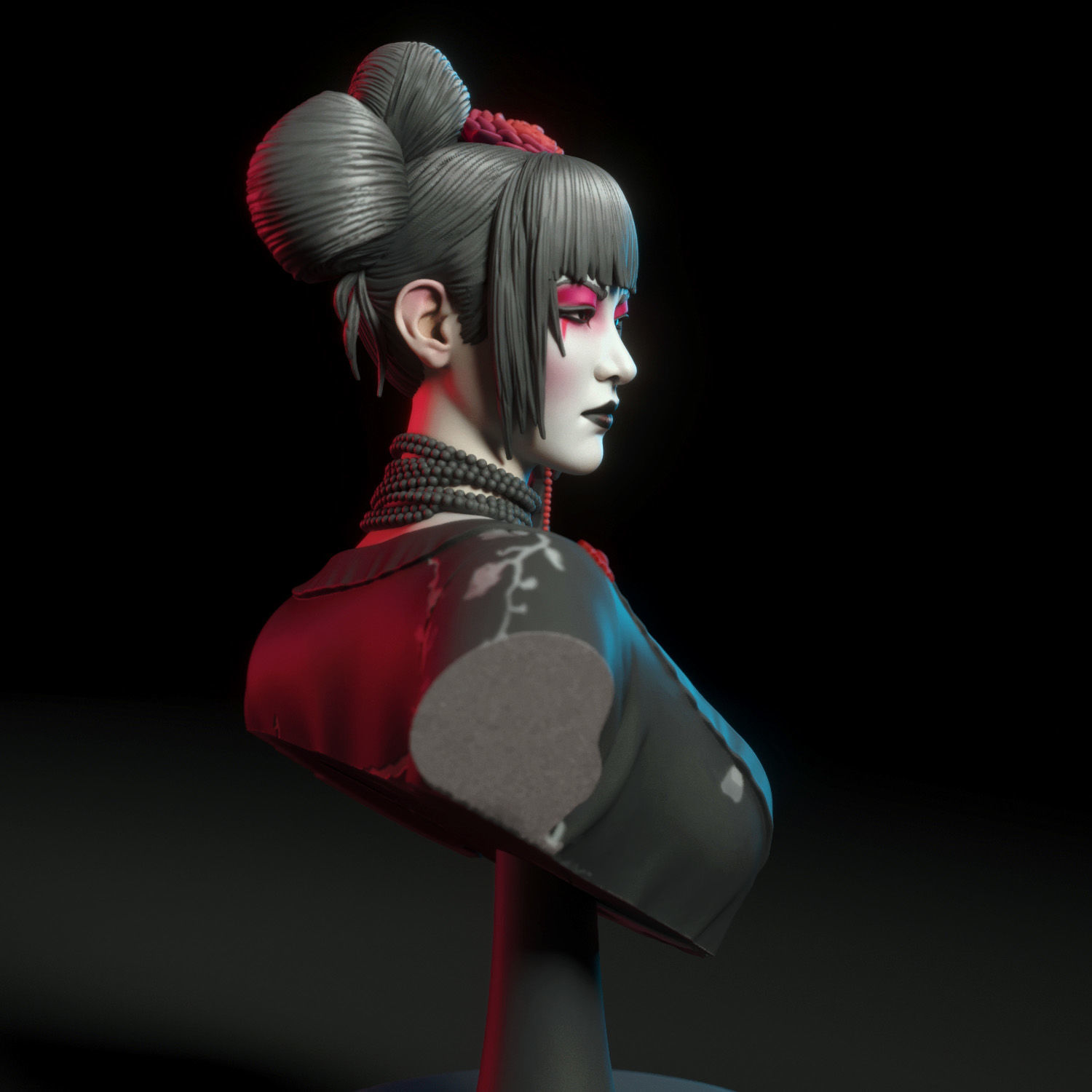 Hikari bust free 3D model 3D printable | CGTrader