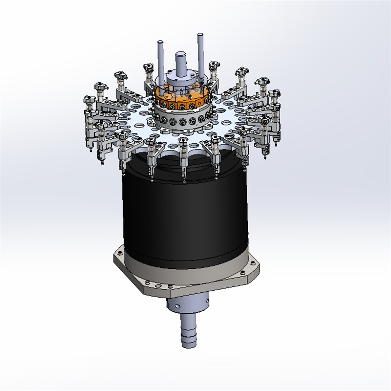Semiconductor chip turret testing and sorting machine 3D model | CGTrader