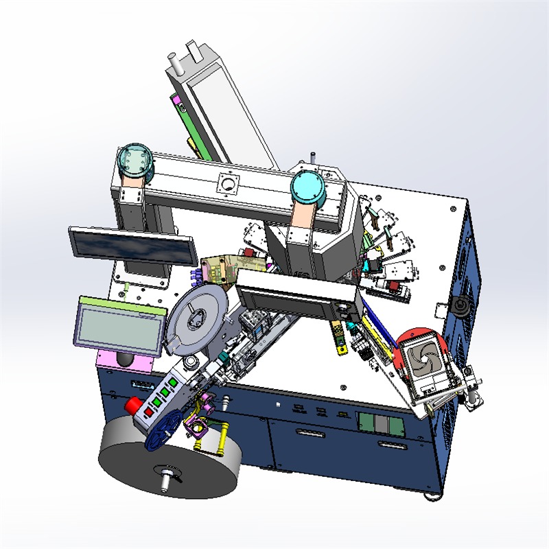 Semiconductor chip turret testing and sorting machine 3D model | CGTrader