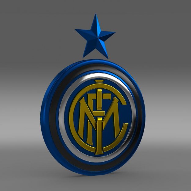 Inter football emblem 3D Model .max .obj .3ds .fbx .c4d .lwo .lw .lws ...