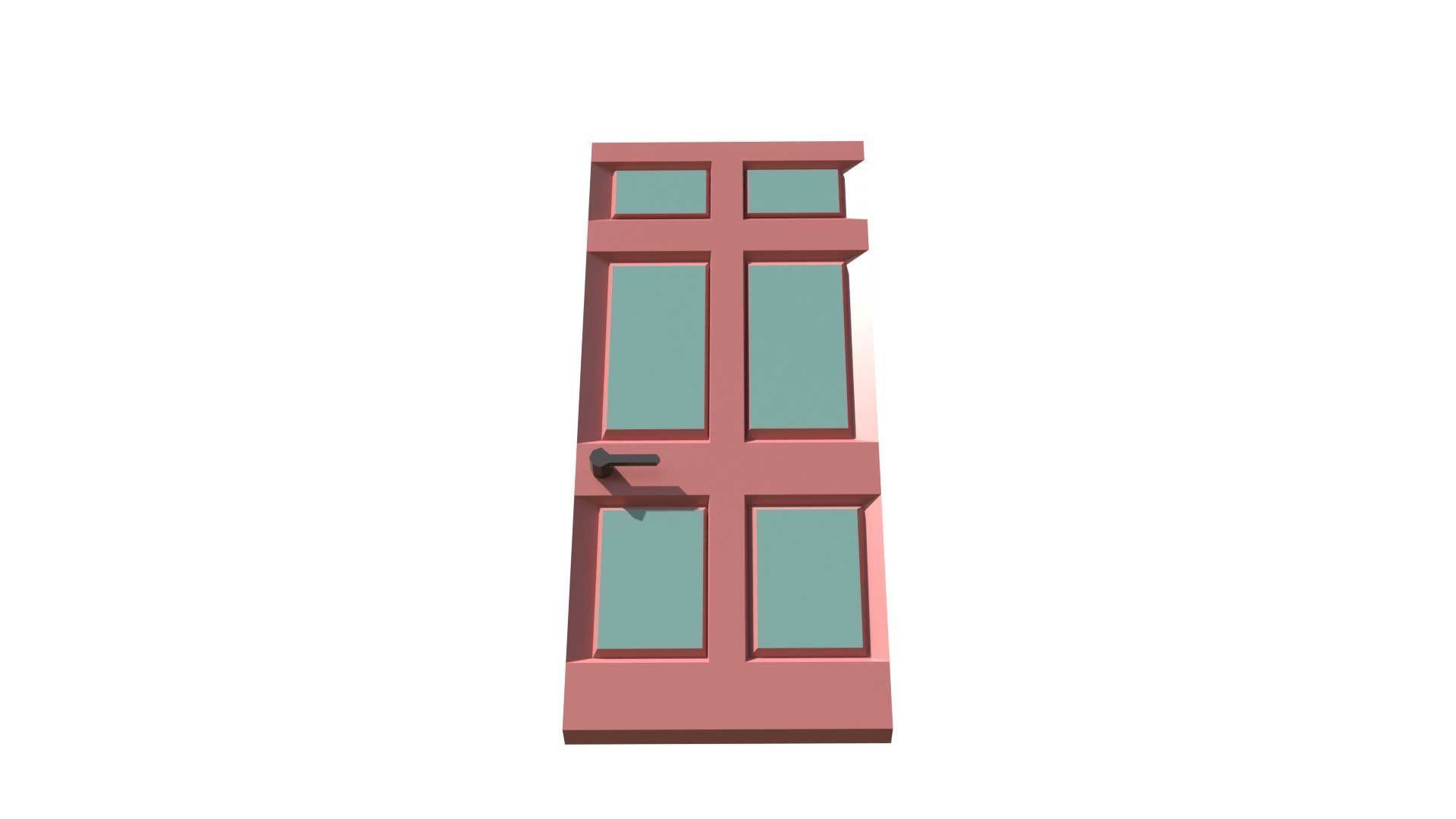 3D model Low Poly Door 3D Model VR / AR / low-poly | CGTrader