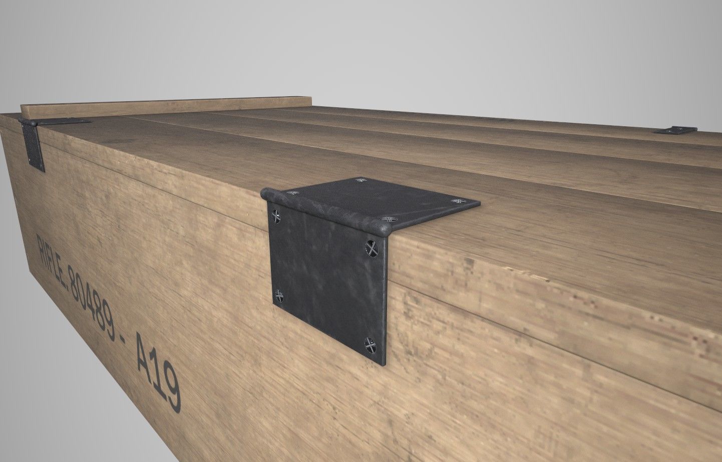 3D model Rifle Wood Box VR / AR / low-poly | CGTrader