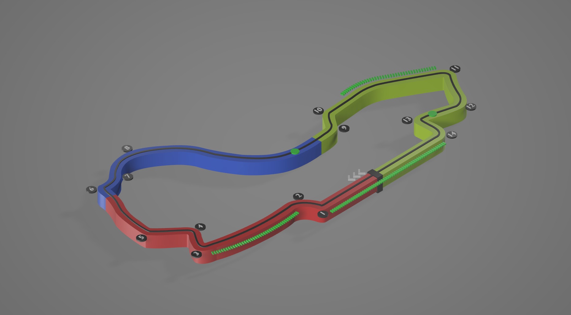 Formula 1 Racing Circuit - Albert Park Grand Prix Circuit 3D model ...