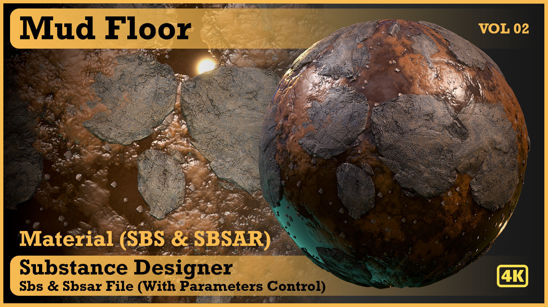 mud VOL 02 - maps - SBSAR Texture | CGTrader