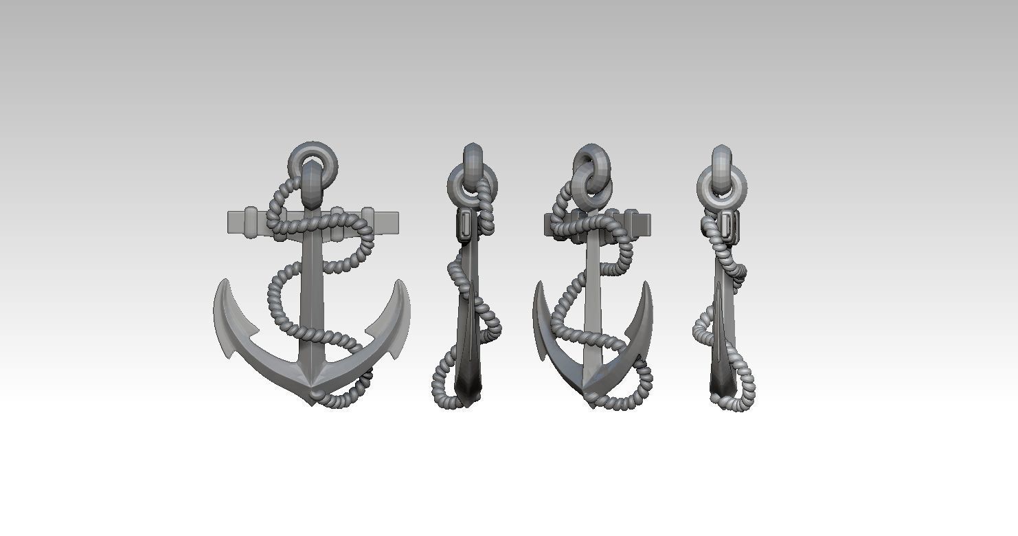3D PRINTABLE MODEL ANCHOR free 3D model 3D printable | CGTrader