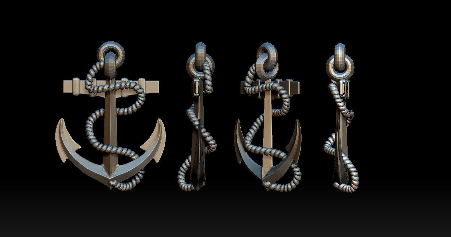 3D PRINTABLE MODEL ANCHOR free 3D model 3D printable | CGTrader