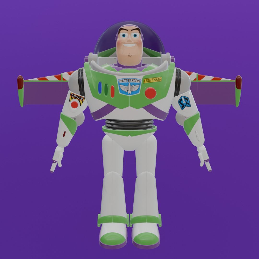 Buzz Lightyear 3D Model - High-Quality Toy Story Character 3D model ...