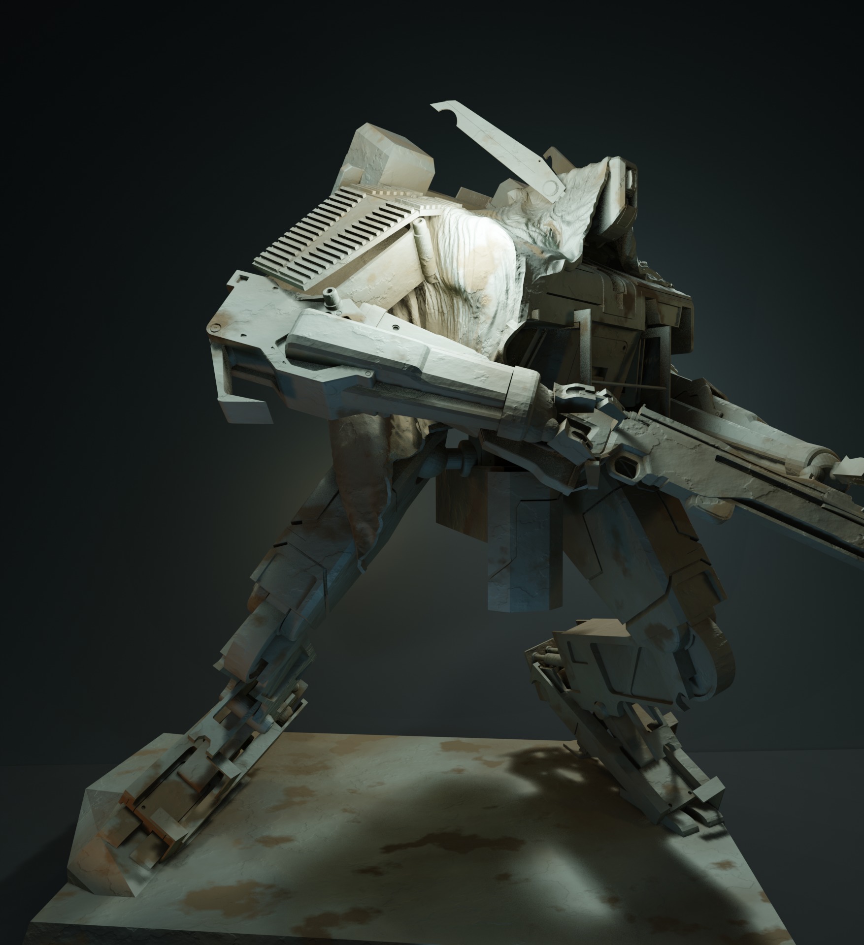 Sniper Mech free 3D model 3D printable | CGTrader