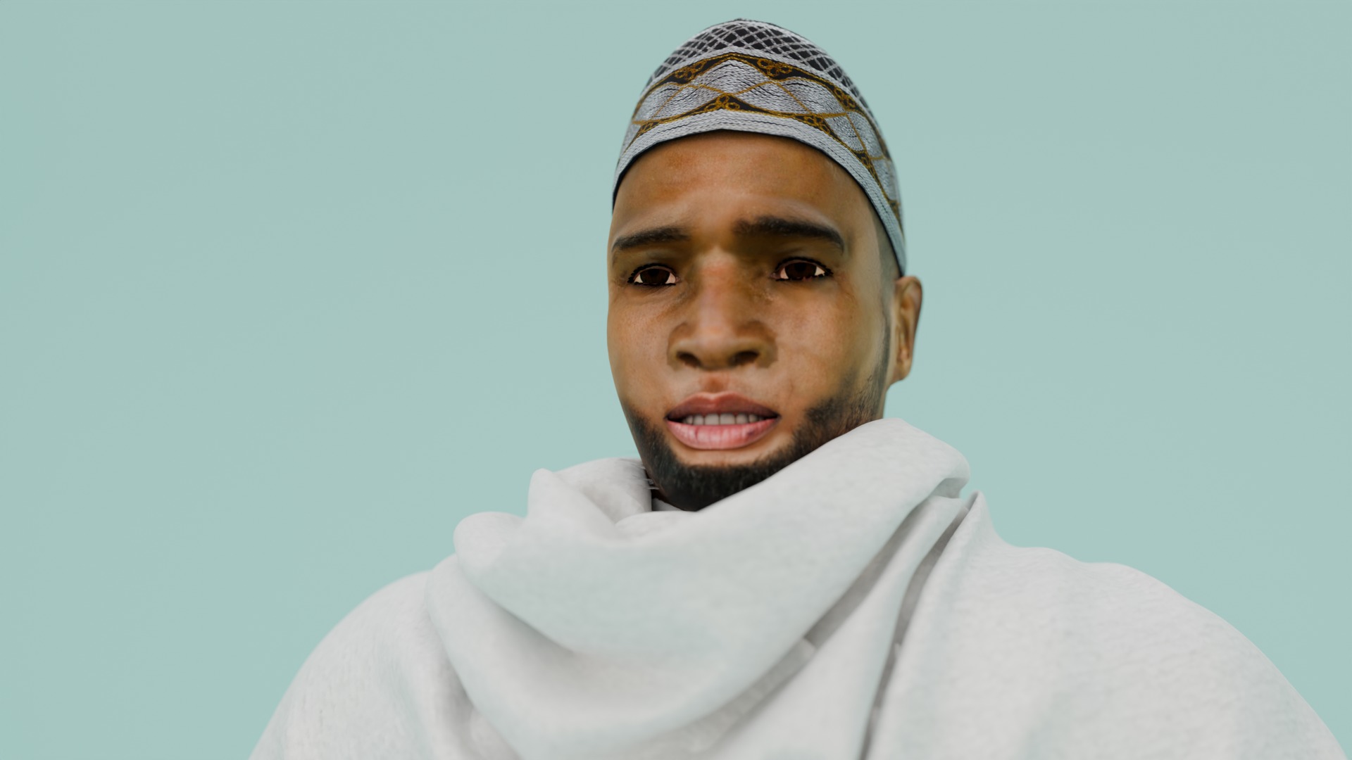 Muslim and hajj man free 3D model animated rigged | CGTrader