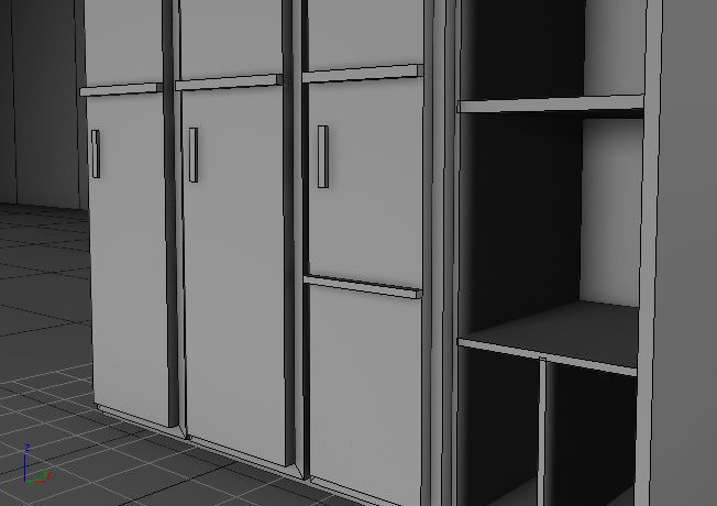 3D model cupboard furniture VR / AR / low-poly | CGTrader