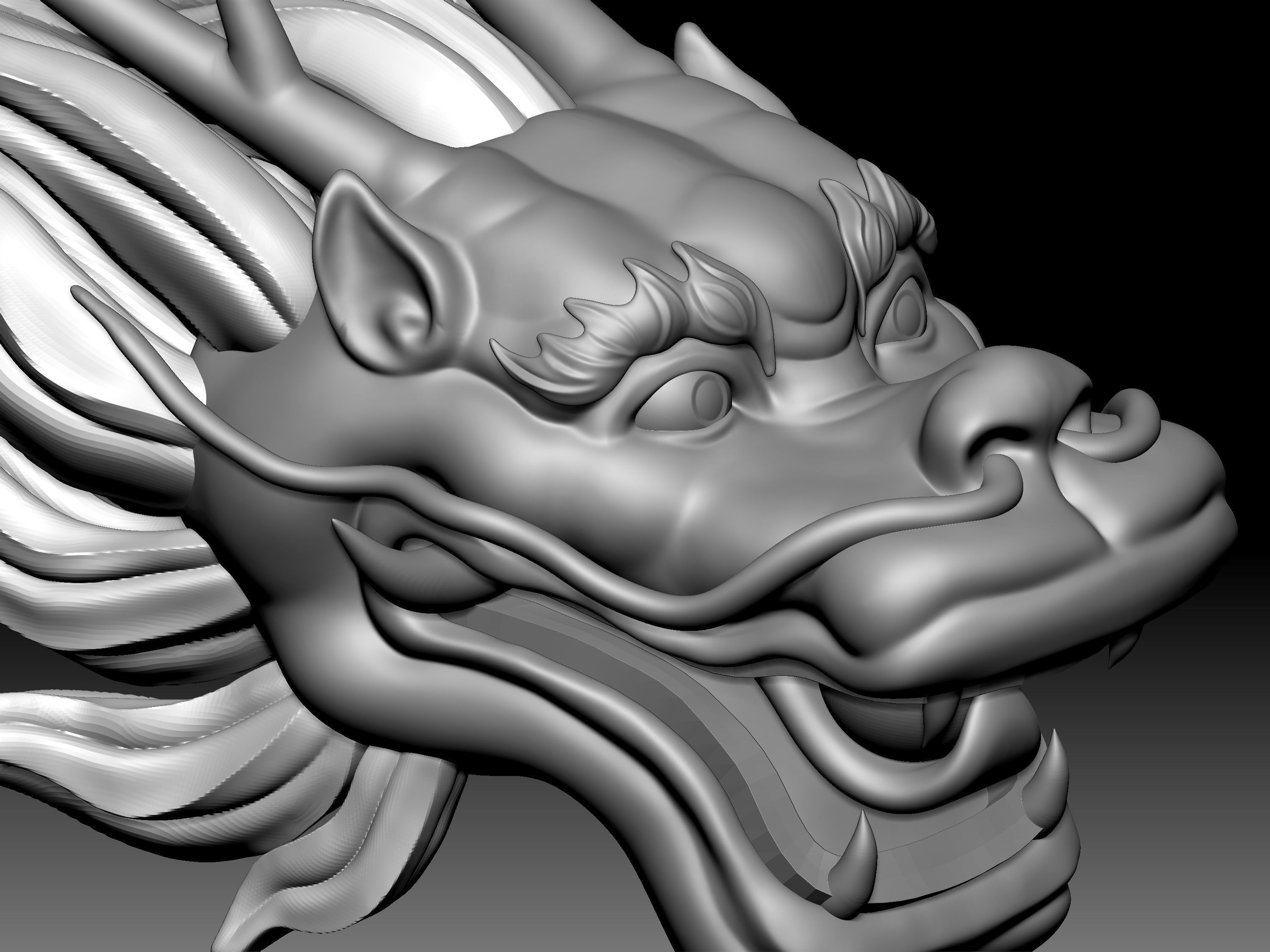Dragon Head free 3D model | CGTrader