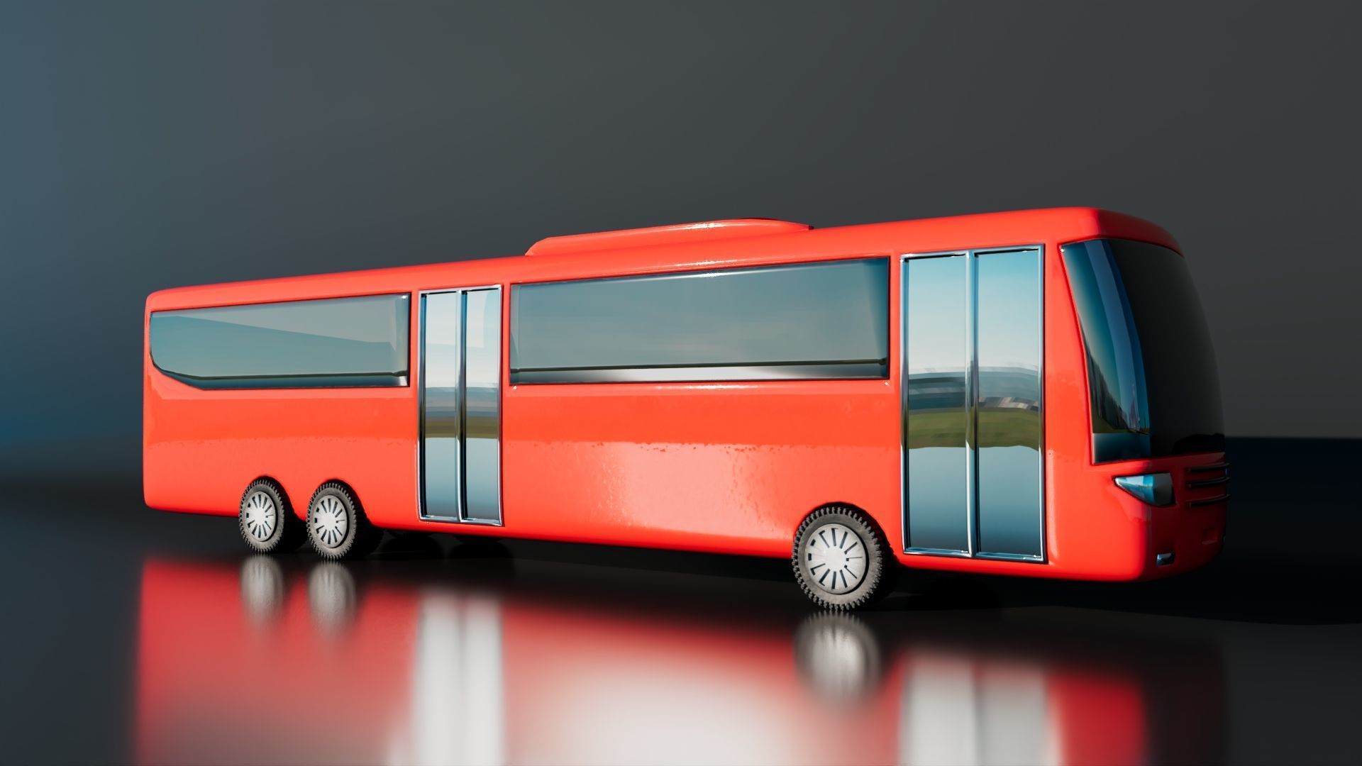 Toy Bus free 3D model | CGTrader