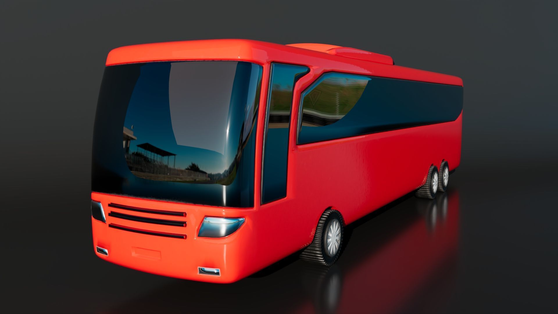 Toy Bus free 3D model | CGTrader