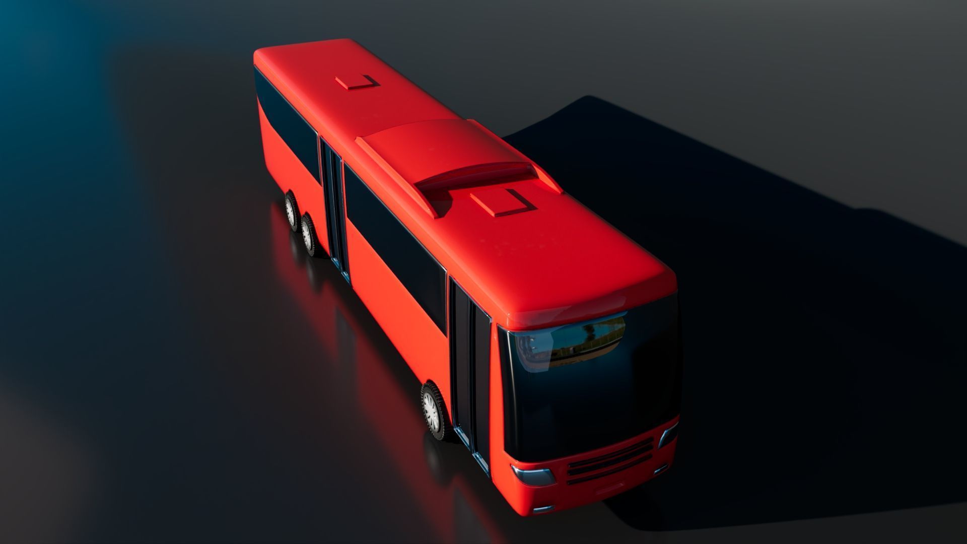 Toy Bus free 3D model | CGTrader