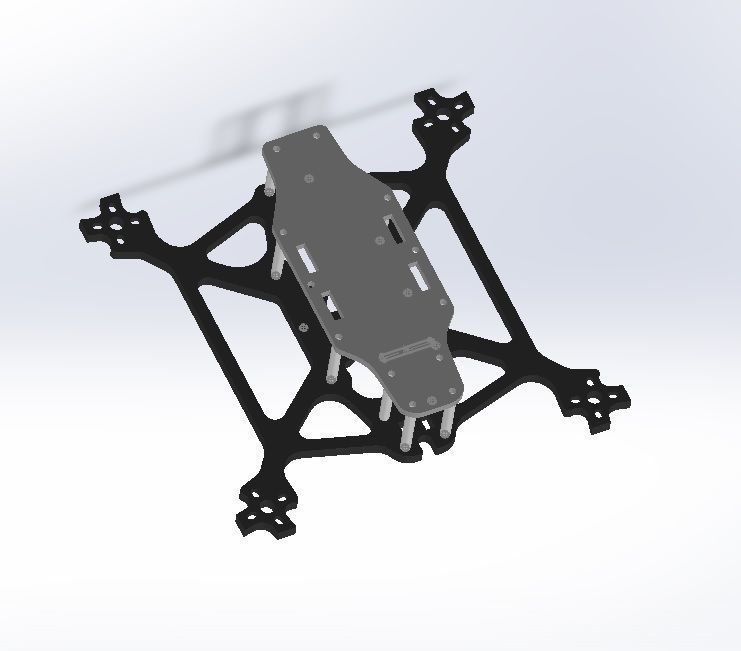 5 inch drone frame 3D model 3D printable | CGTrader