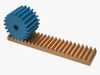 Rack and Pinion Gears 3D model 3D printable | CGTrader