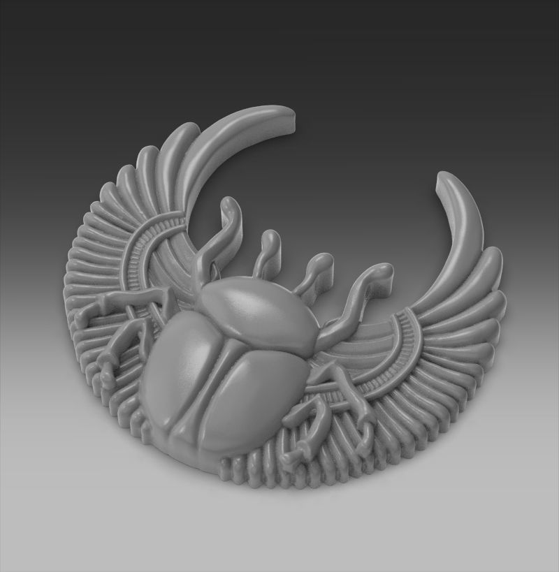 Scarab relief 3d model for 3d printing 3D print model 3D print 3D model ...