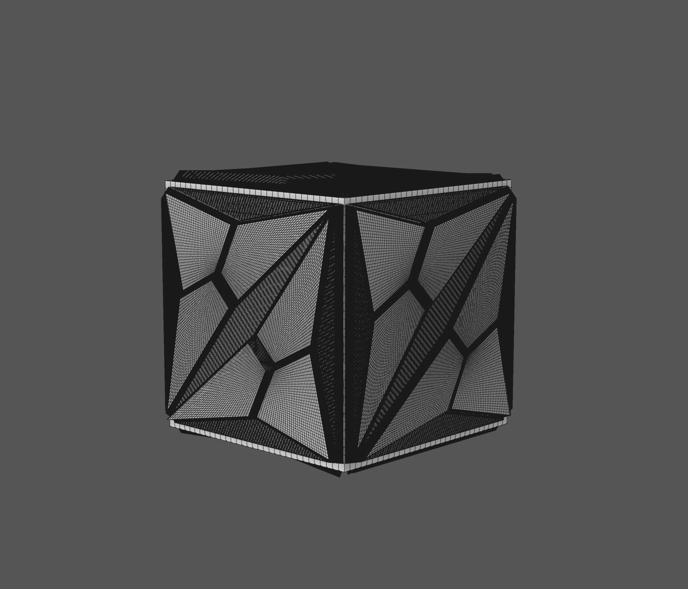 SciFi Shape Cube 3D model 3D printable | CGTrader