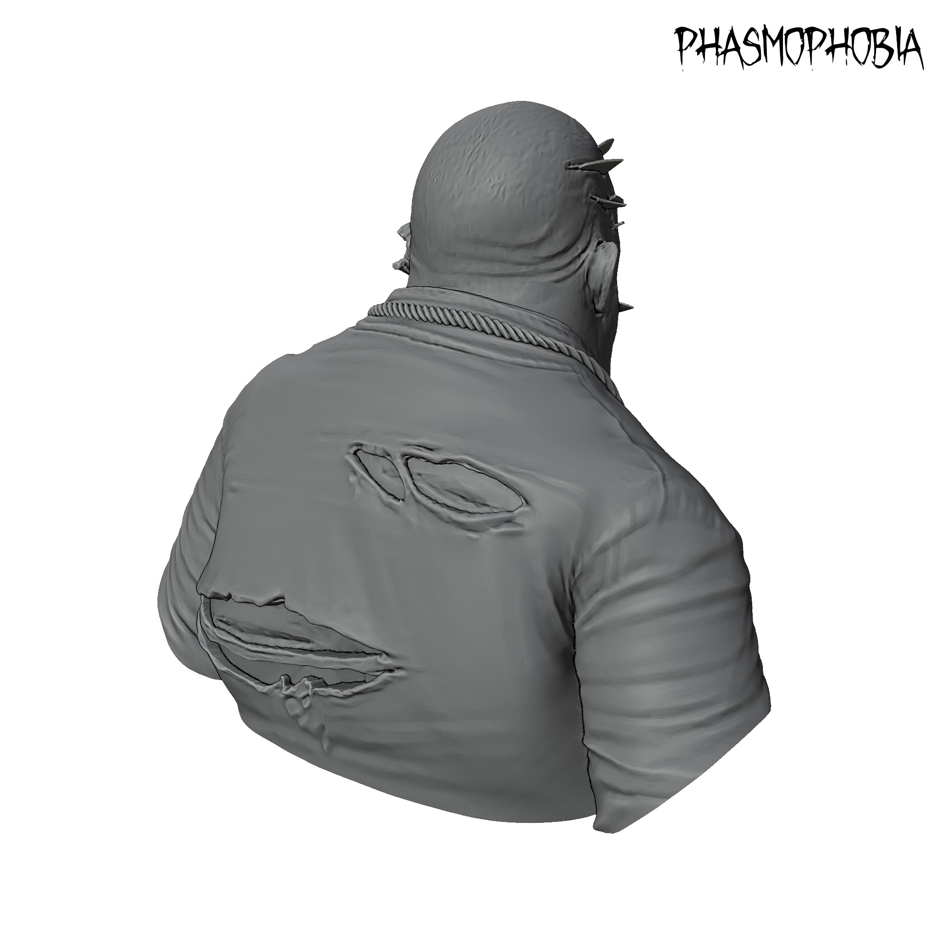 hasmophobia Ghost Zombie Butcher male plus bust 3D model 3D printable ...