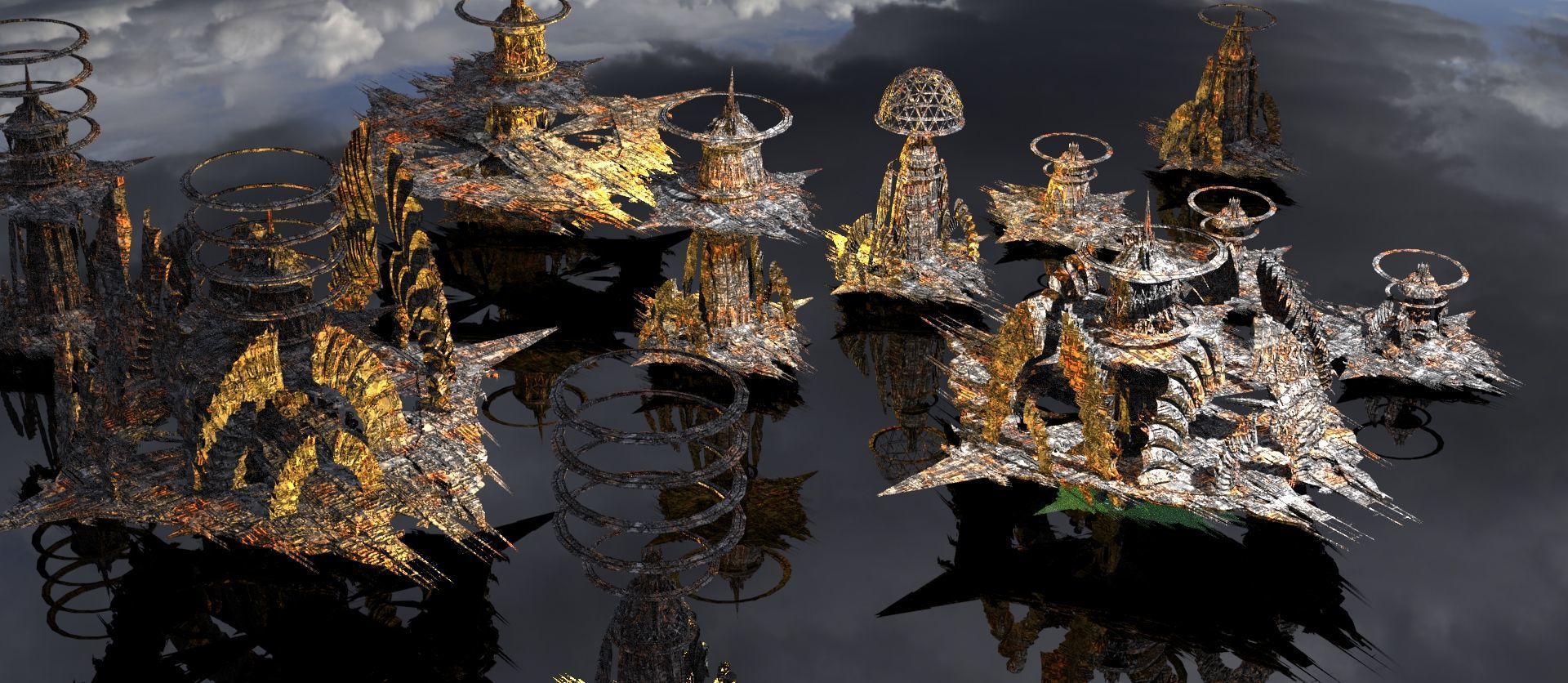 3D model Cyberpunk Dystopian Fire embers collection VR / AR / low-poly ...