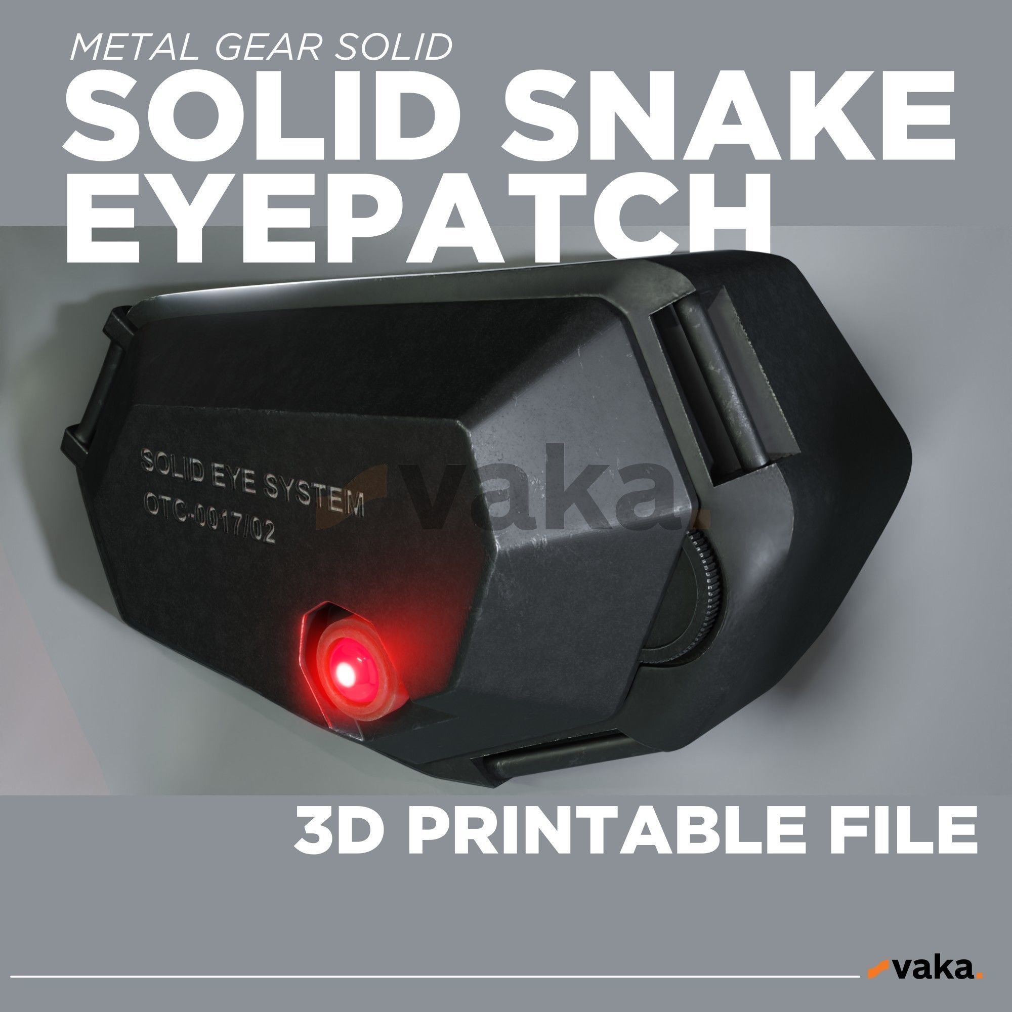 Solid Snake Eyepatch Metal Gear Solid 3D Print Model File 3D model 3D ...