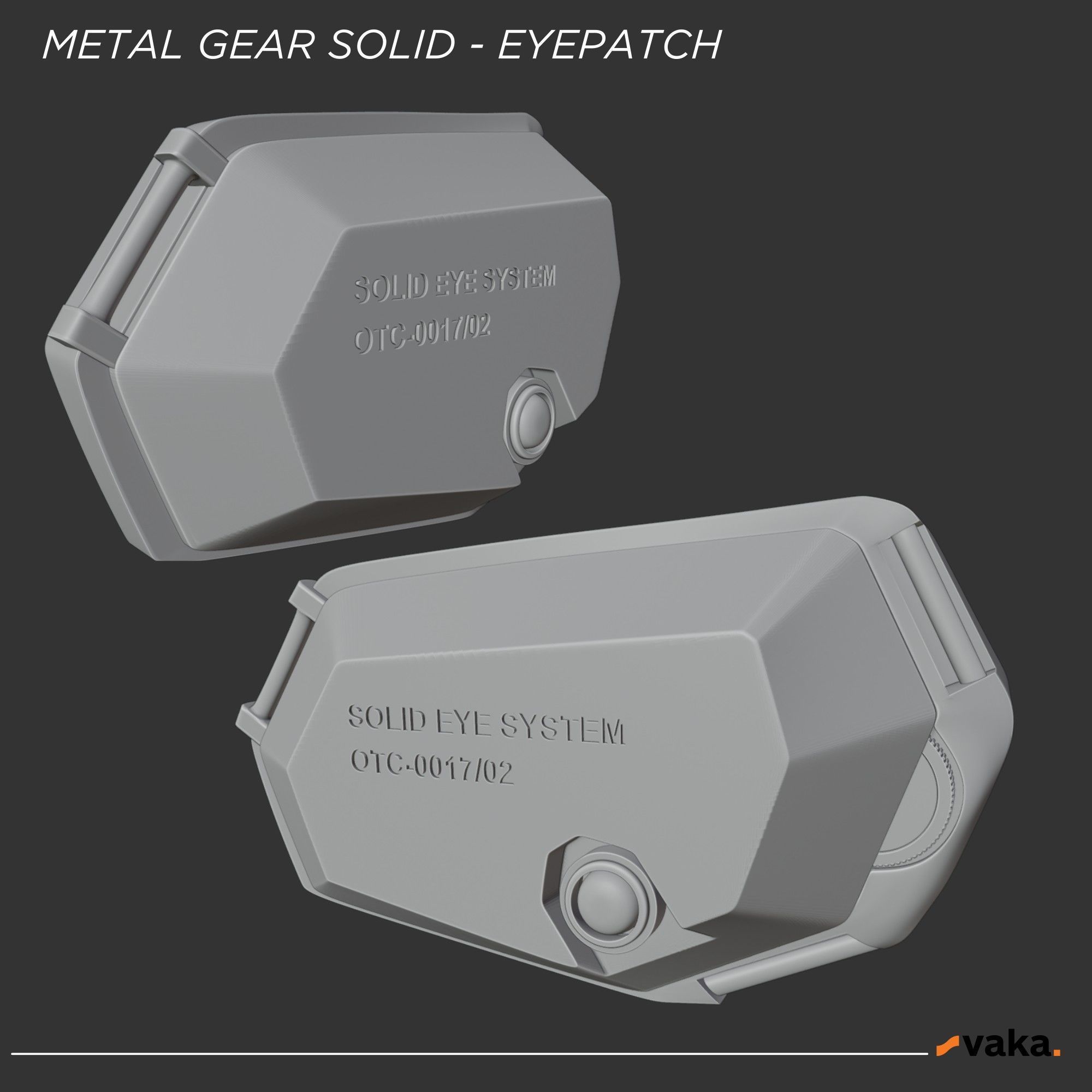 Solid Snake Eyepatch Metal Gear Solid 3D Print Model File 3D model 3D ...