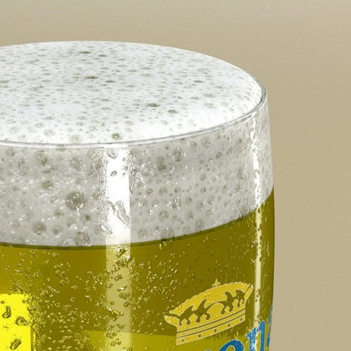 Corona Beer Pint Glass 3D Model MAX OBJ 3DS FBX | CGTrader.com