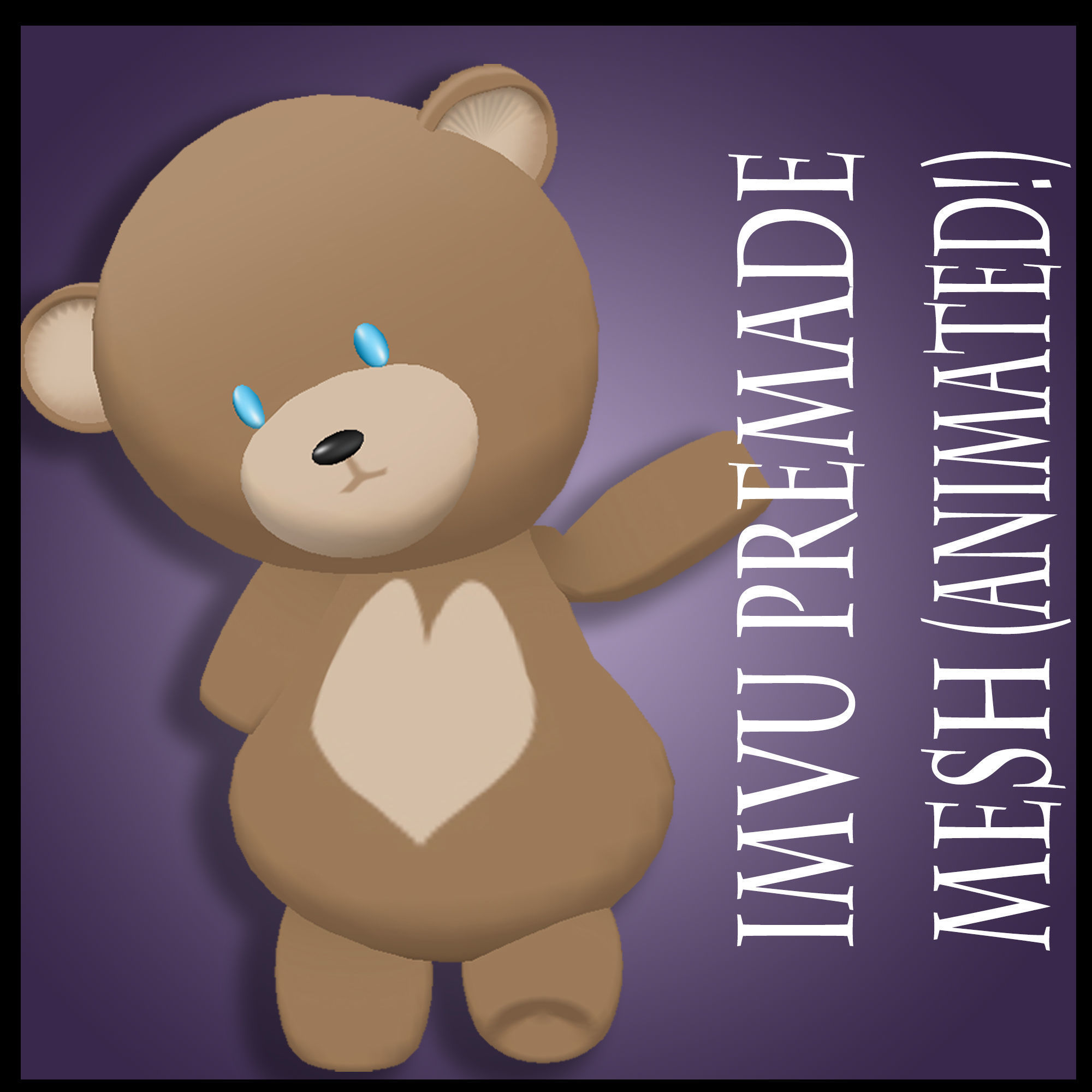 3D model Animated Bear Pet For IMVU VR / AR / low-poly | CGTrader