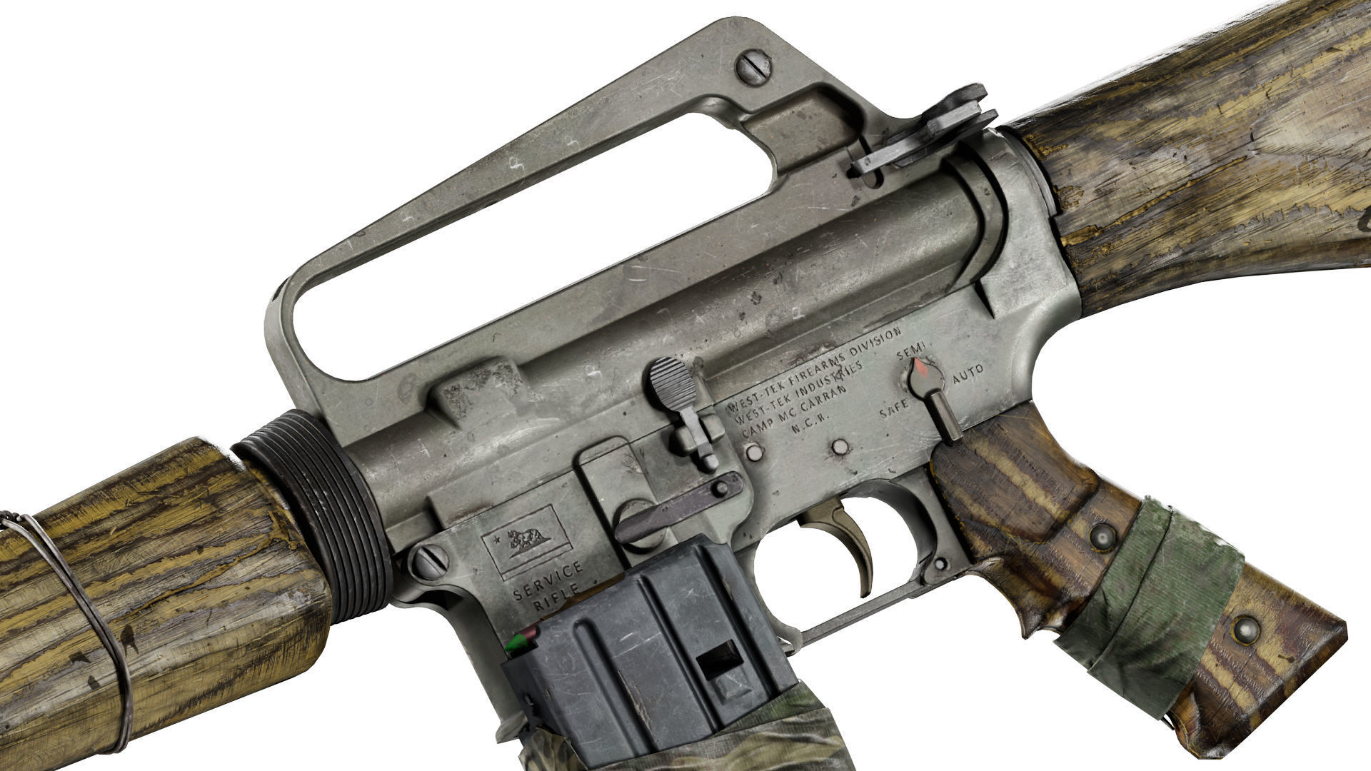 3D model M16A1 FALLOUT VR / AR / low-poly | CGTrader