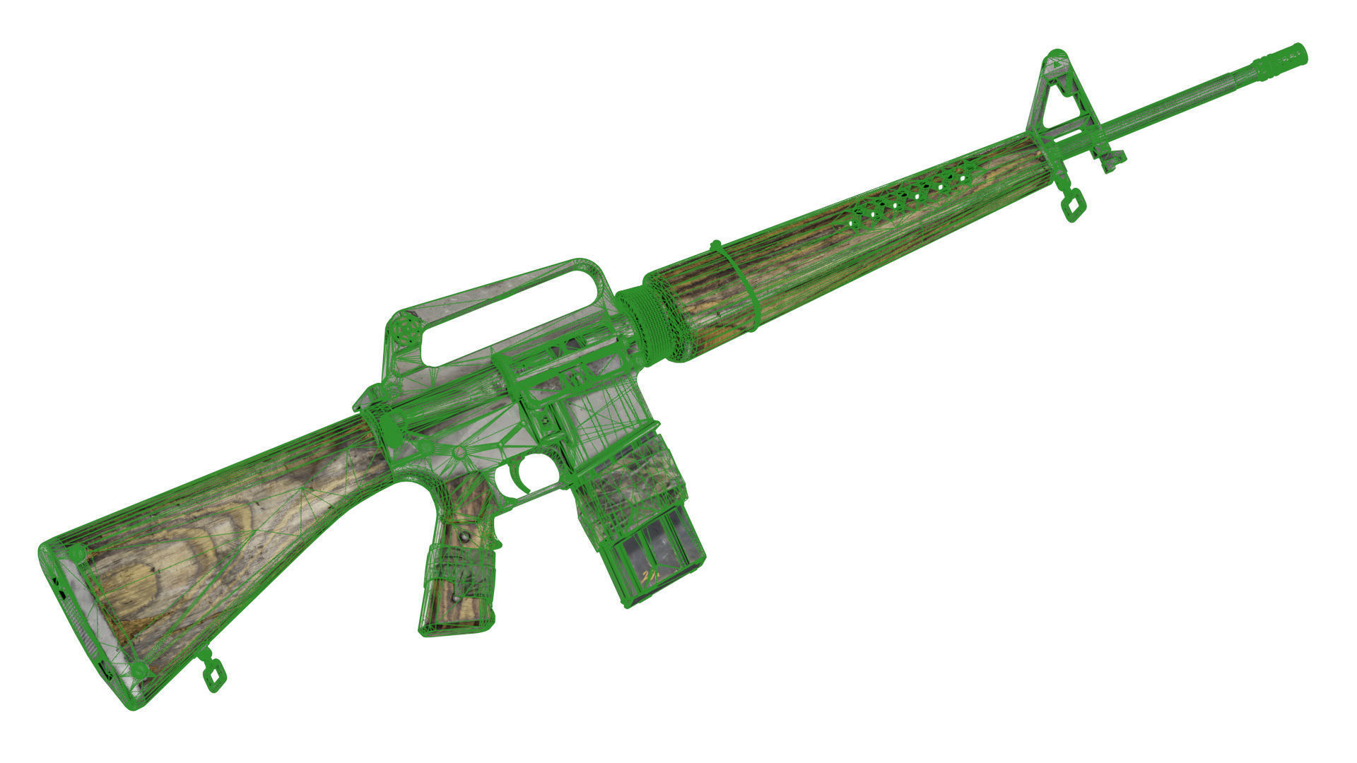 3D model M16A1 FALLOUT VR / AR / low-poly | CGTrader